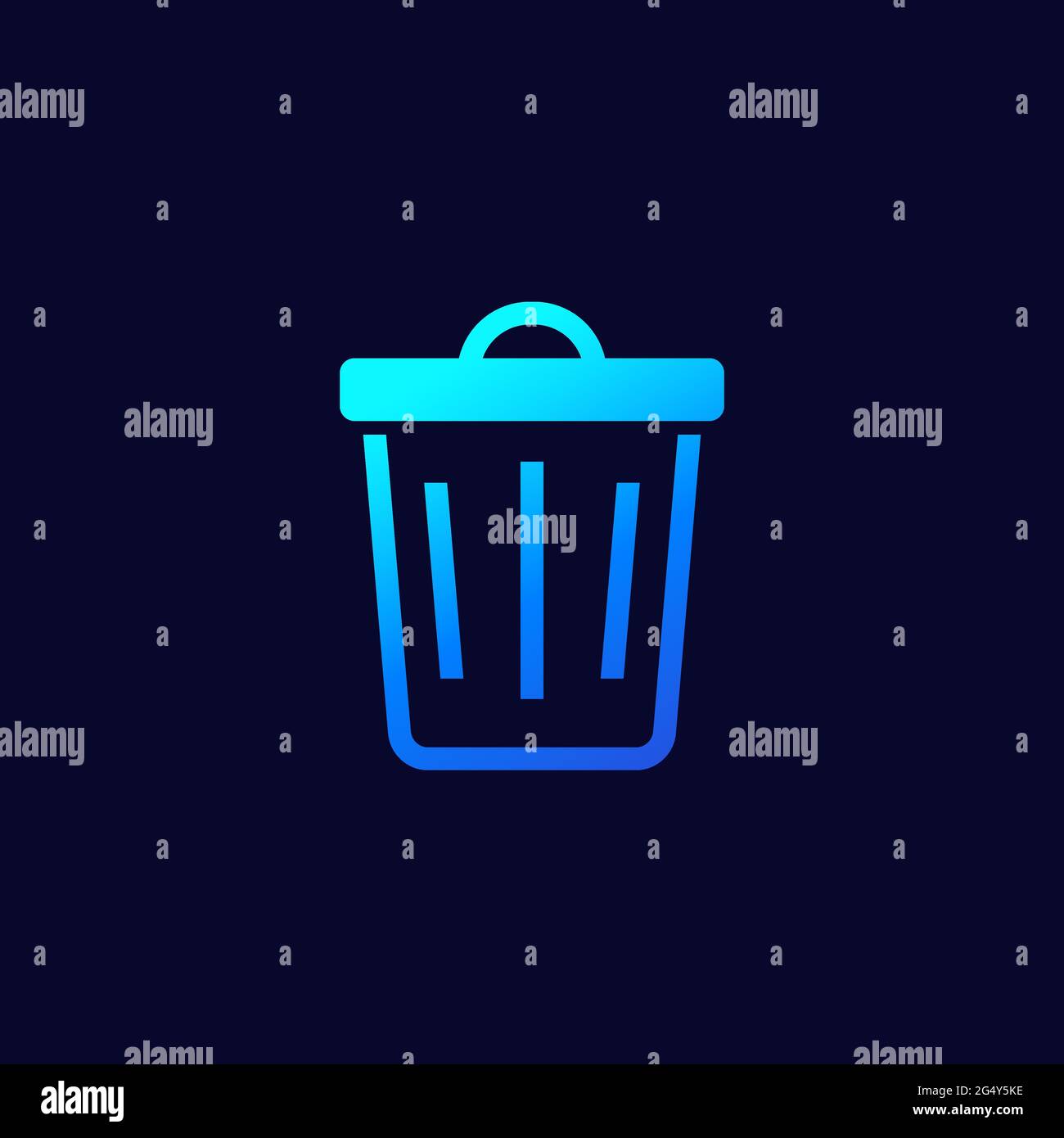 Computer trash can on Stock Vector Images - Alamy