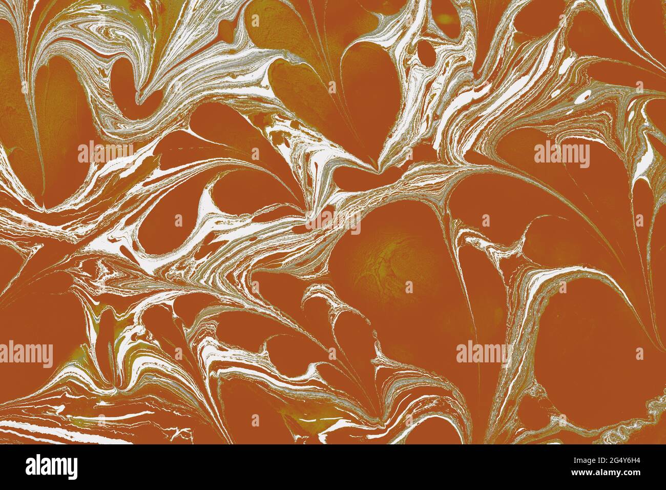 Abstract painting in white and orange oil paint colors - perfect for ...
