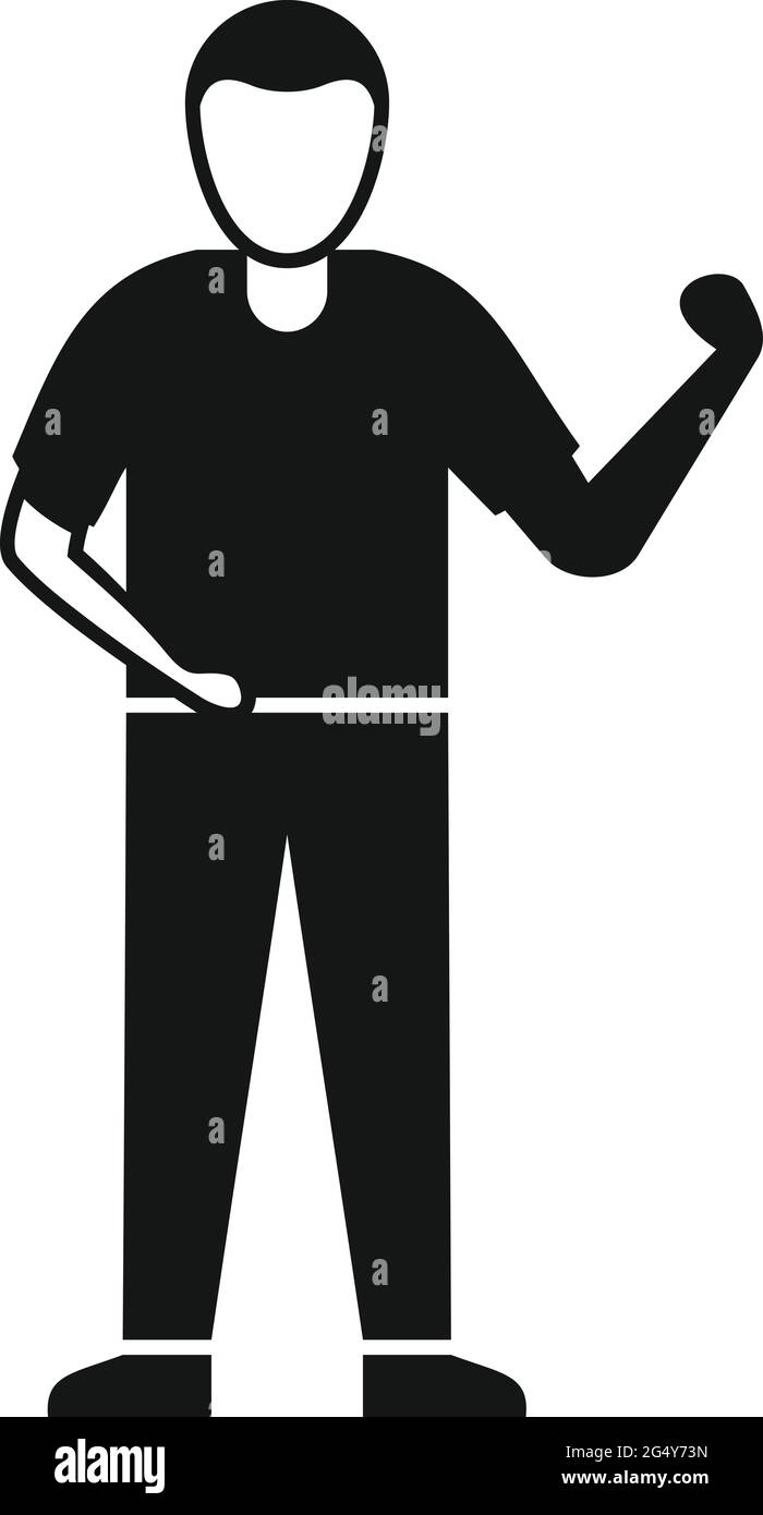 Amputee hand icon, simple style Stock Vector Image & Art - Alamy
