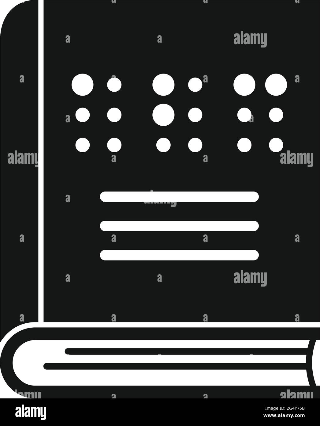 Book for blind icon, simple style Stock Vector Image & Art - Alamy
