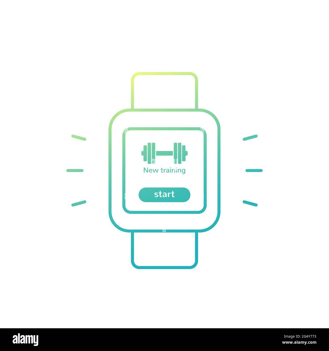Fitness tracking app on Stock Vector Images - Alamy