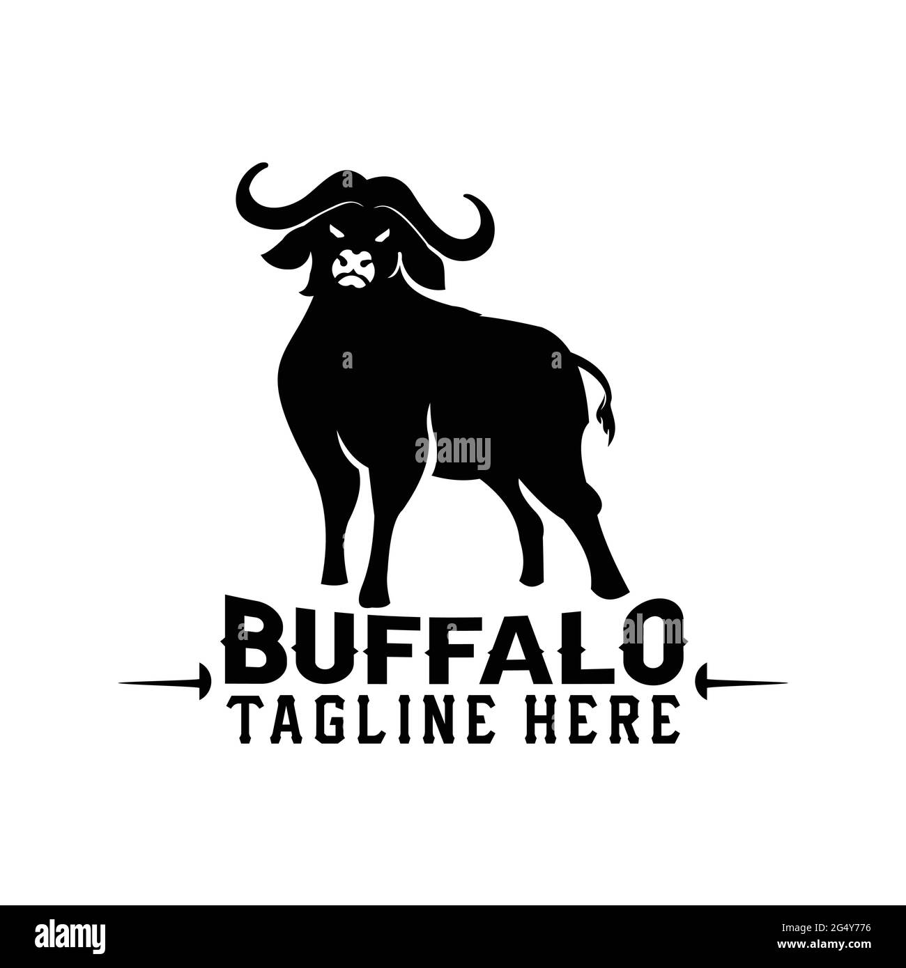 buffalo logo exclusive design inspiration Stock Vector Image & Art - Alamy