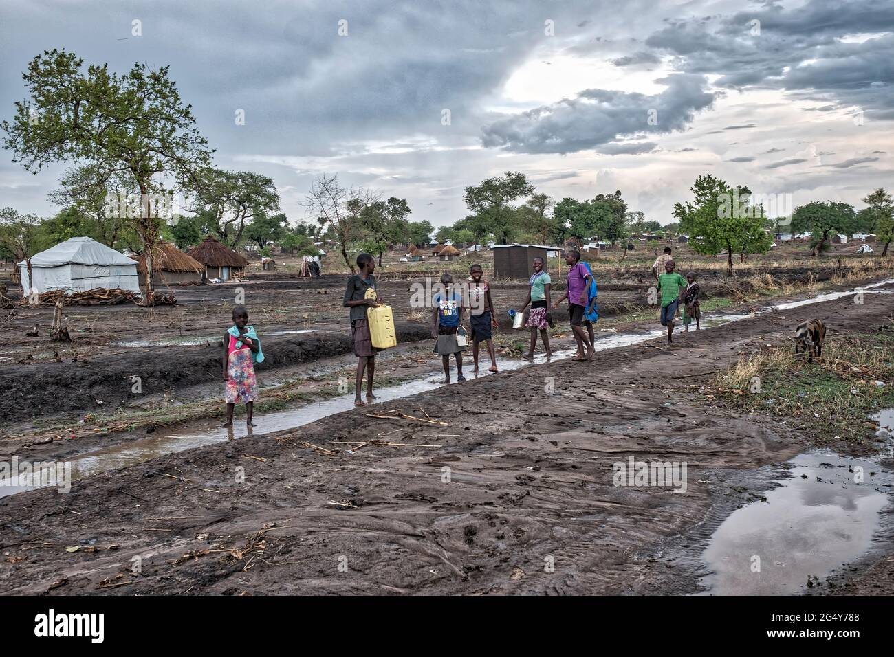 Bidibidi, Morobi, refugee camp, Uganda, Africa Stock Photo - Alamy