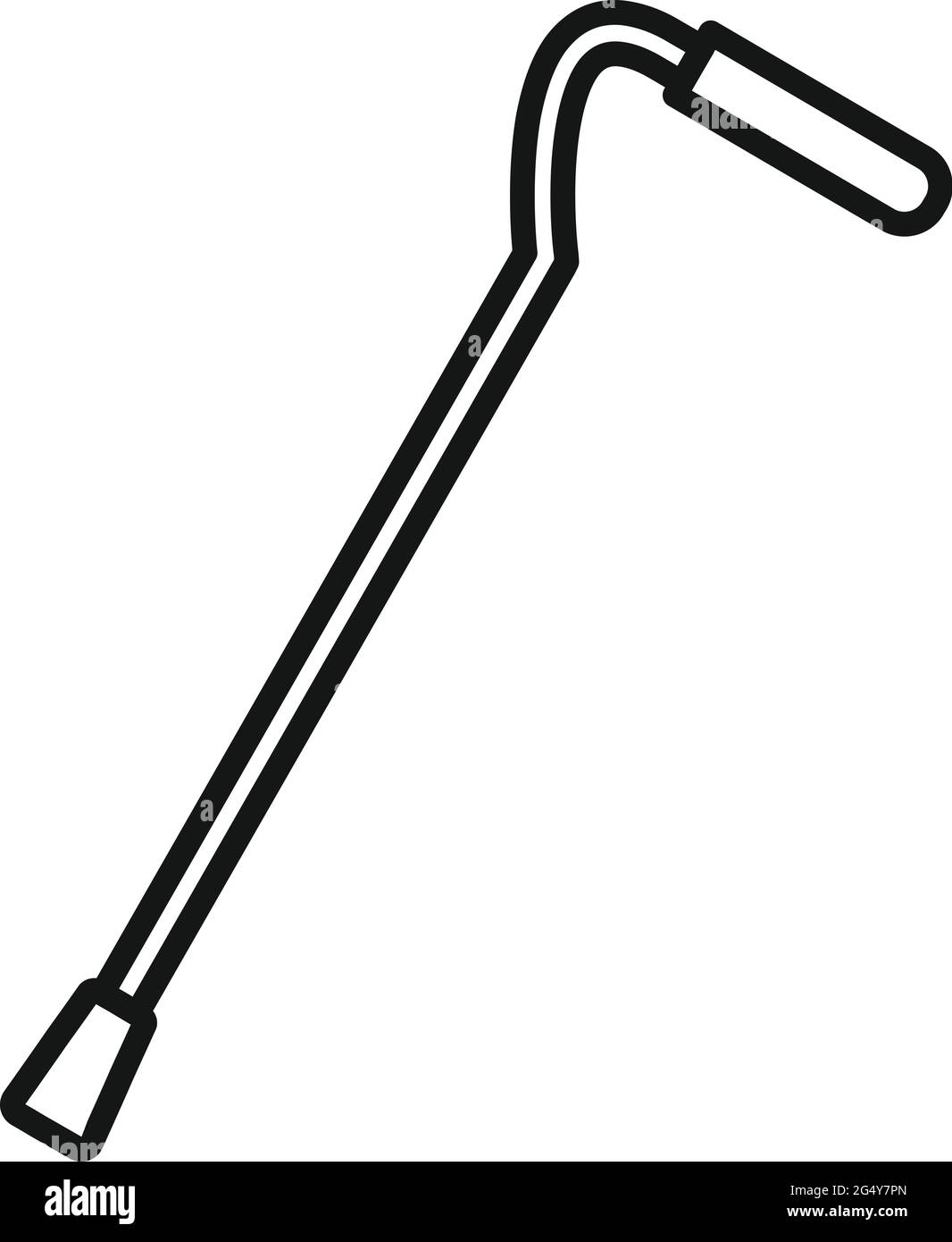 Steel walking stick icon, outline style Stock Vector Image & Art - Alamy