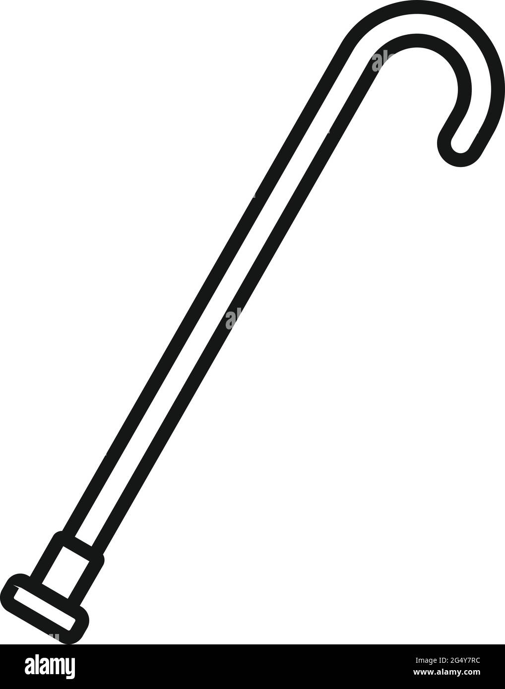 Walking stick icon, outline style Stock Vector Image & Art - Alamy