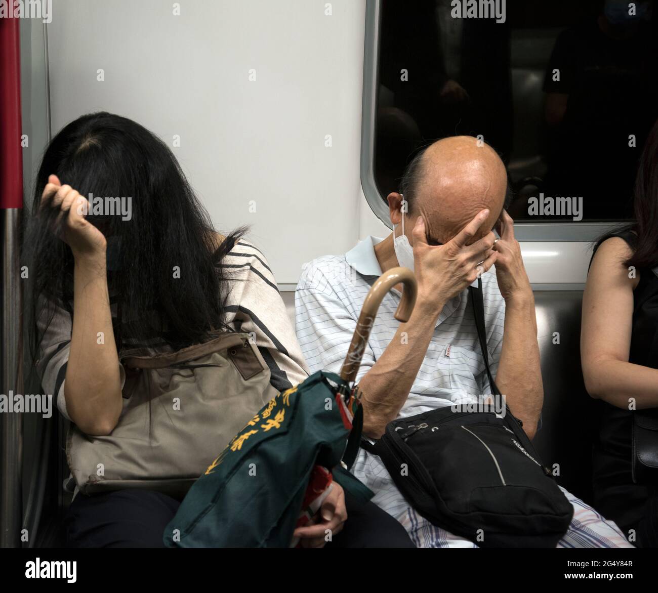 People suffering from stress and depression, Hong Kong, China Stock ...
