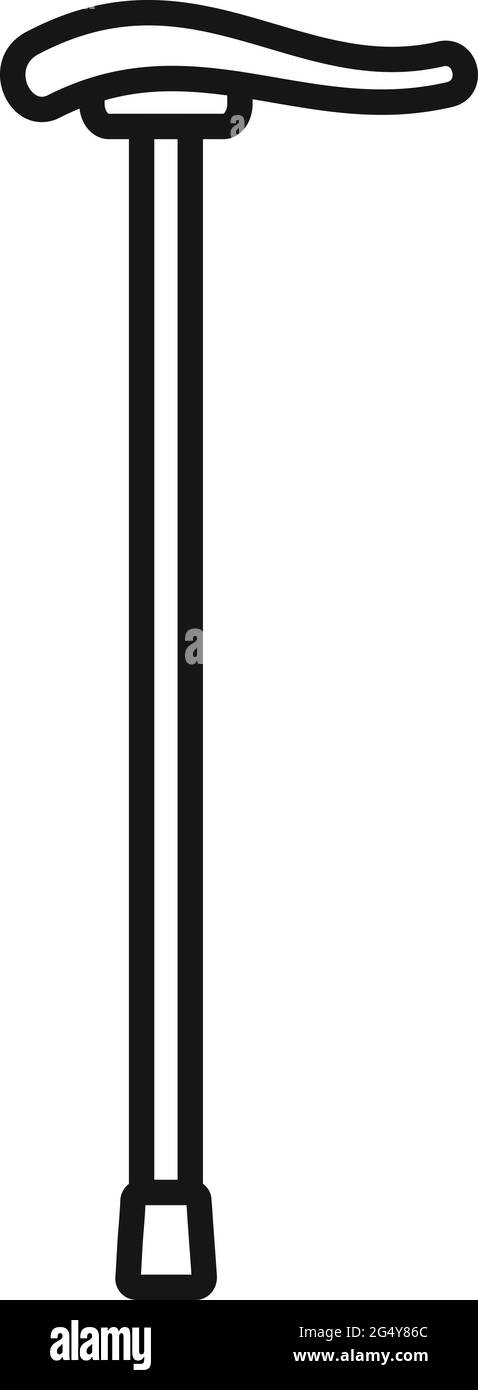 Wood walking stick icon, outline style Stock Vector Image & Art - Alamy