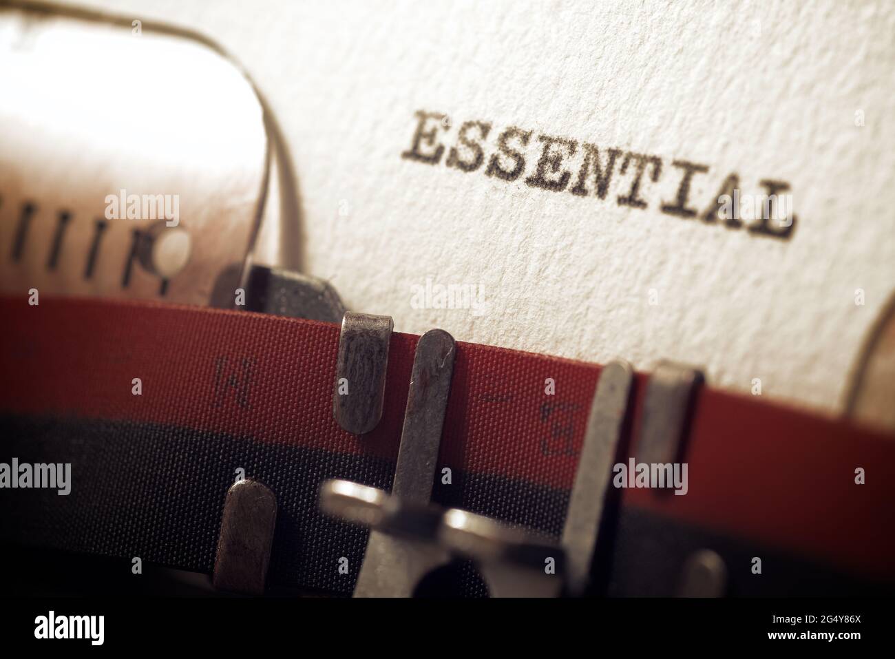Typing word essential hi-res stock photography and images - Alamy