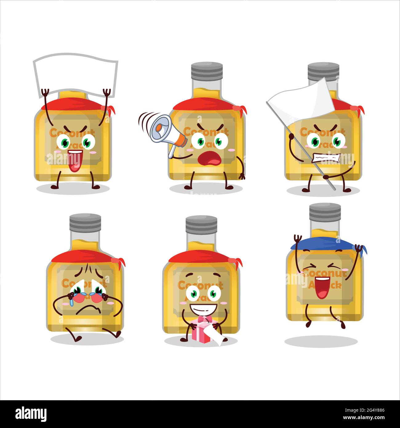 Mascot design style of coconut arrack character as an attractive ...