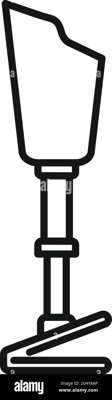 Prosthetic leg icon, outline style Stock Vector Image & Art - Alamy
