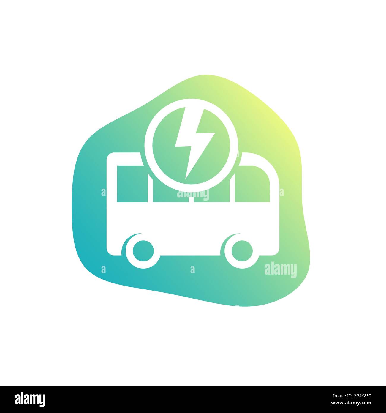 electric bus icon, green transport vector Stock Vector Image & Art - Alamy