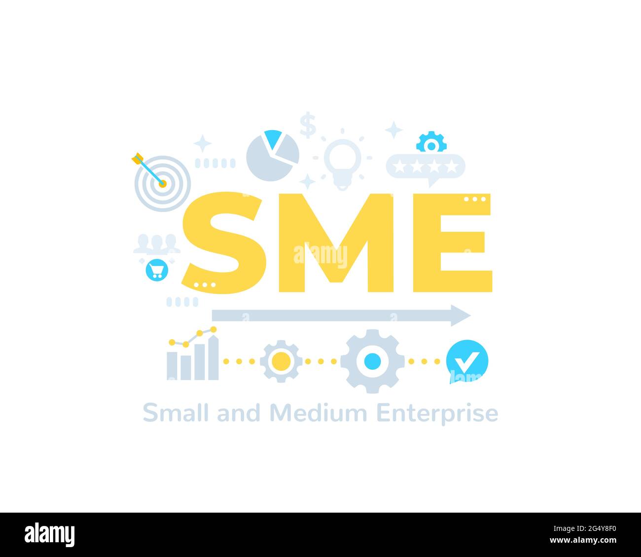 SME, small and medium enterprise, vector art Stock Vector Image & Art ...