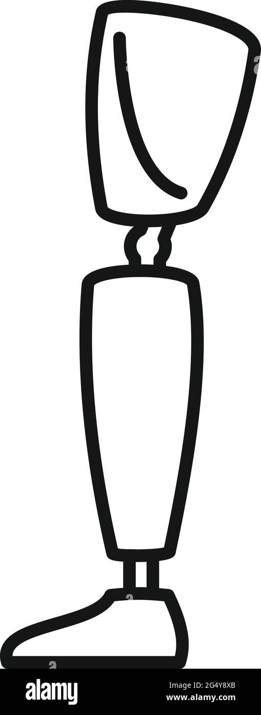 Metal prosthetic leg icon, outline style Stock Vector Image & Art - Alamy
