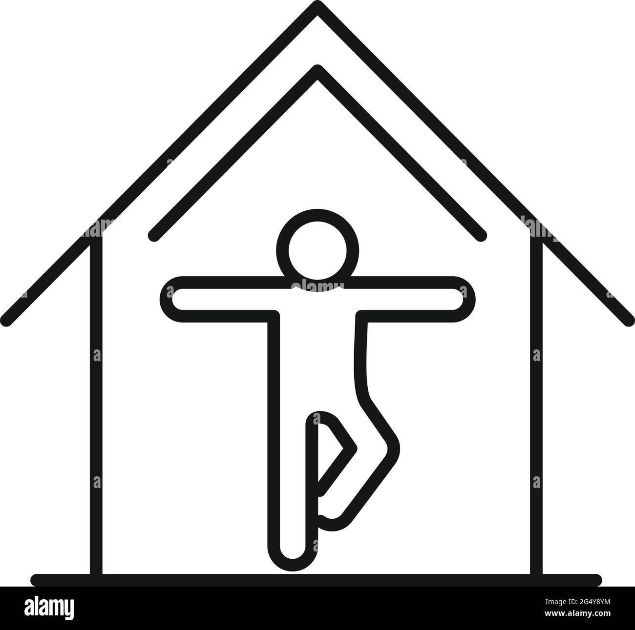 Plank exercise man woman Stock Vector Images - Alamy