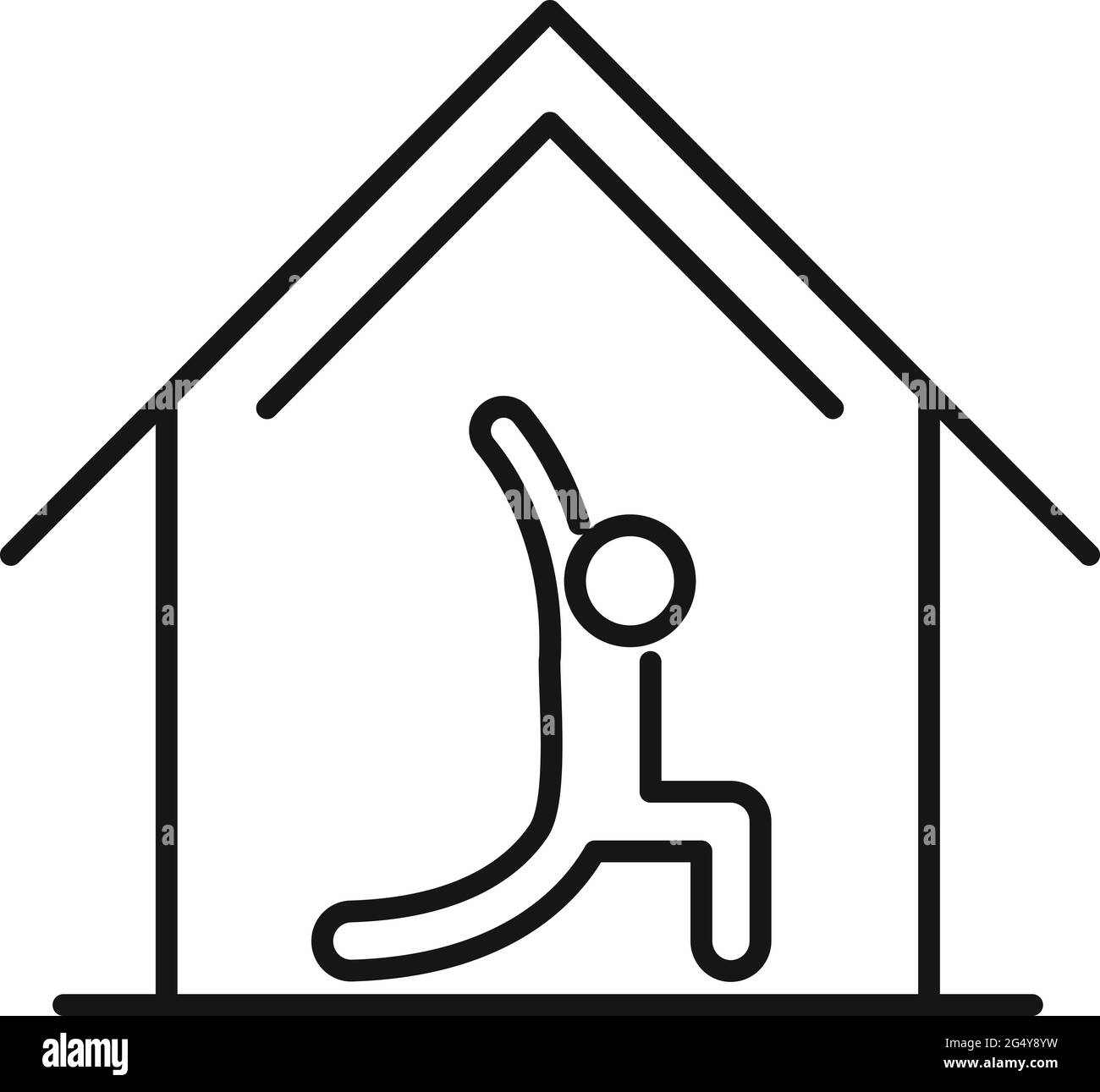 Home training exercise icon, outline style Stock Vector Image & Art - Alamy
