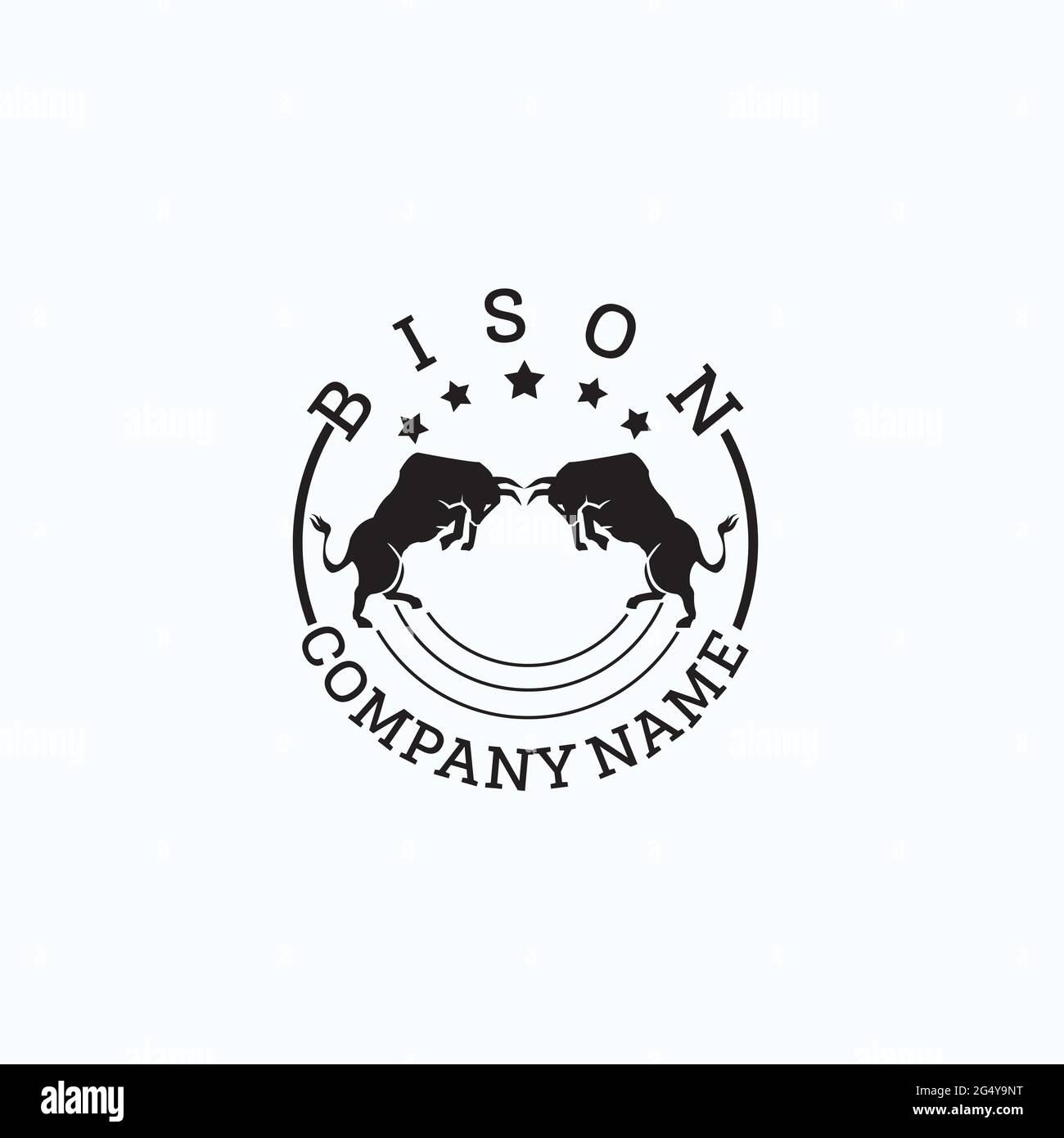 bison logo exclusive design inspiration Stock Vector Image & Art - Alamy