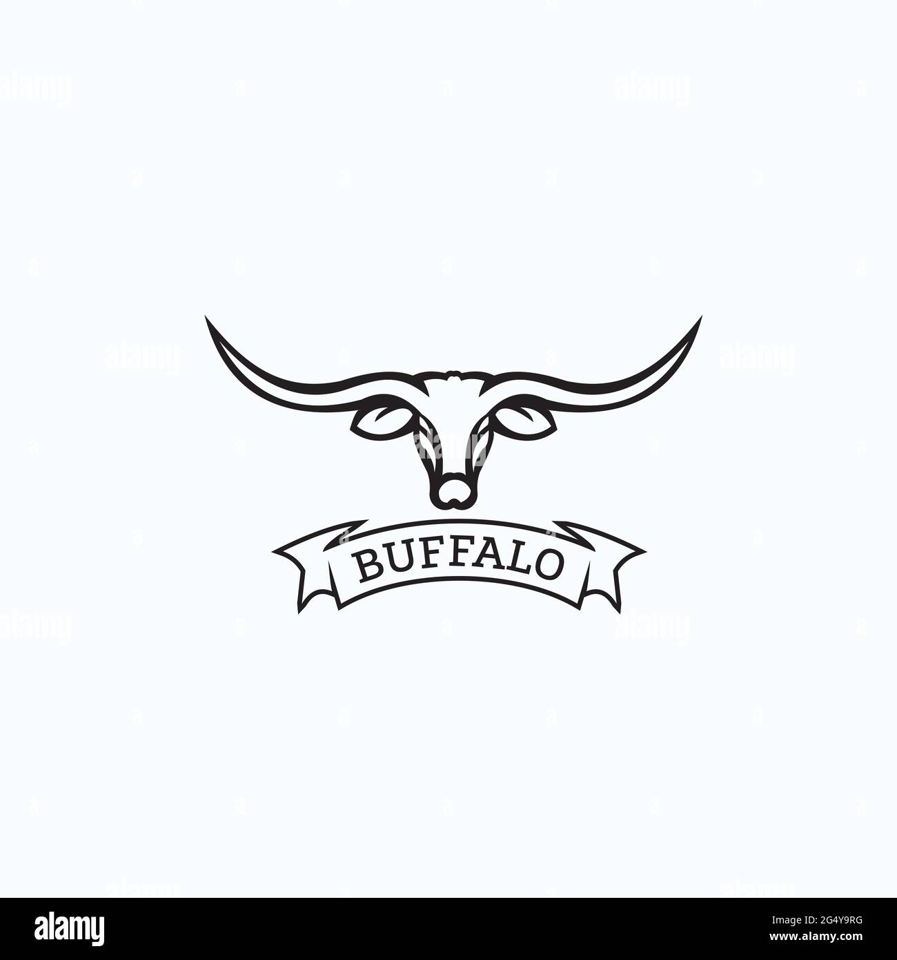 buffalo logo exclusive design inspiration Stock Vector Image & Art - Alamy