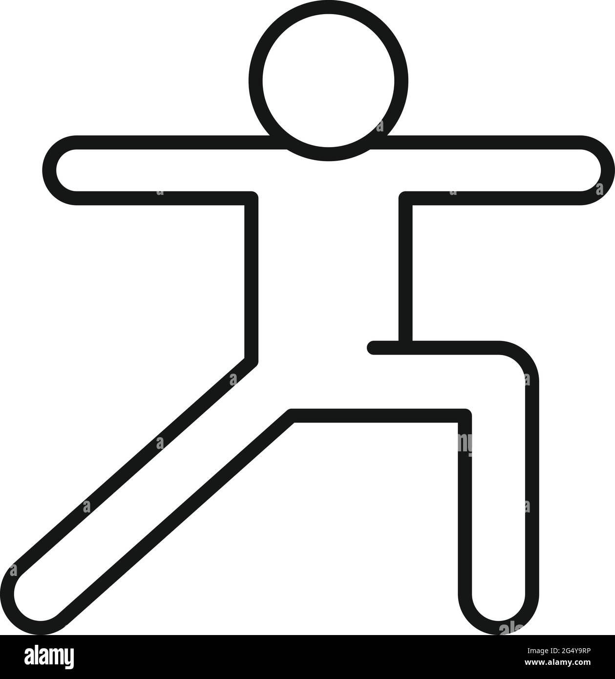 Pilates activity icon outline hi-res stock photography and images - Alamy