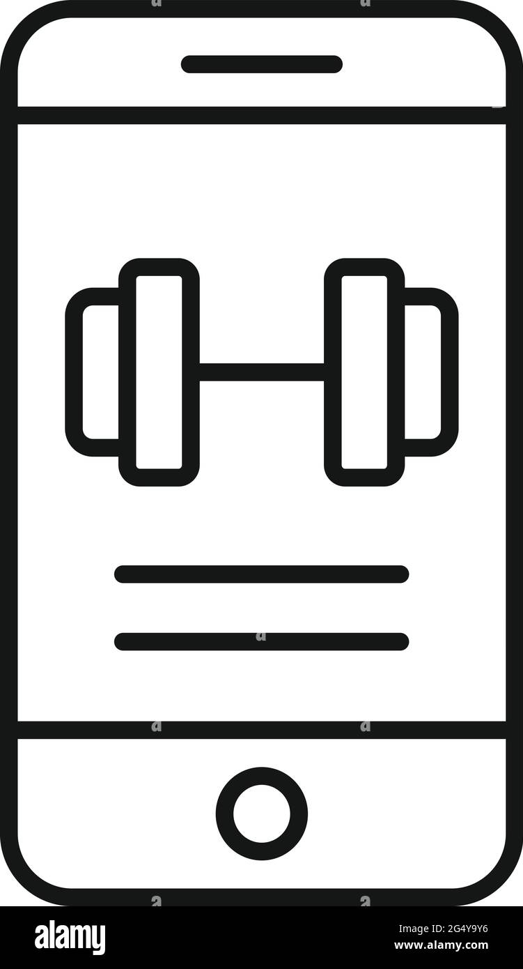 Home training phone app Cut Out Stock Images & Pictures - Alamy