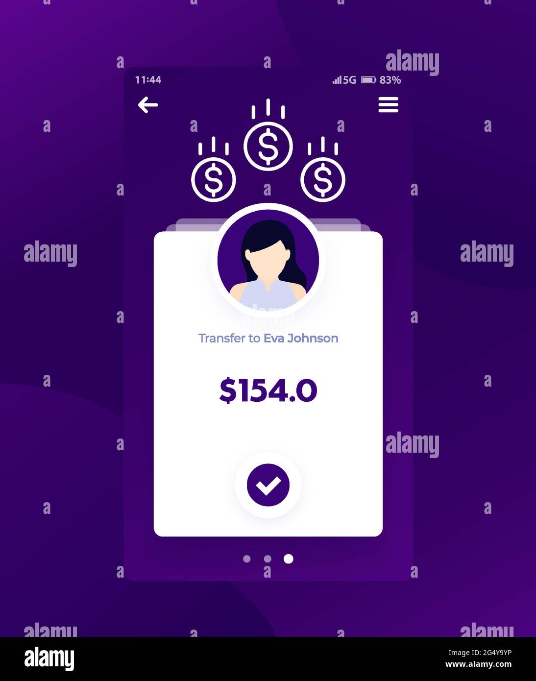 Banking Finance App Mobile Ui Design Vector Stock Vector Image And Art