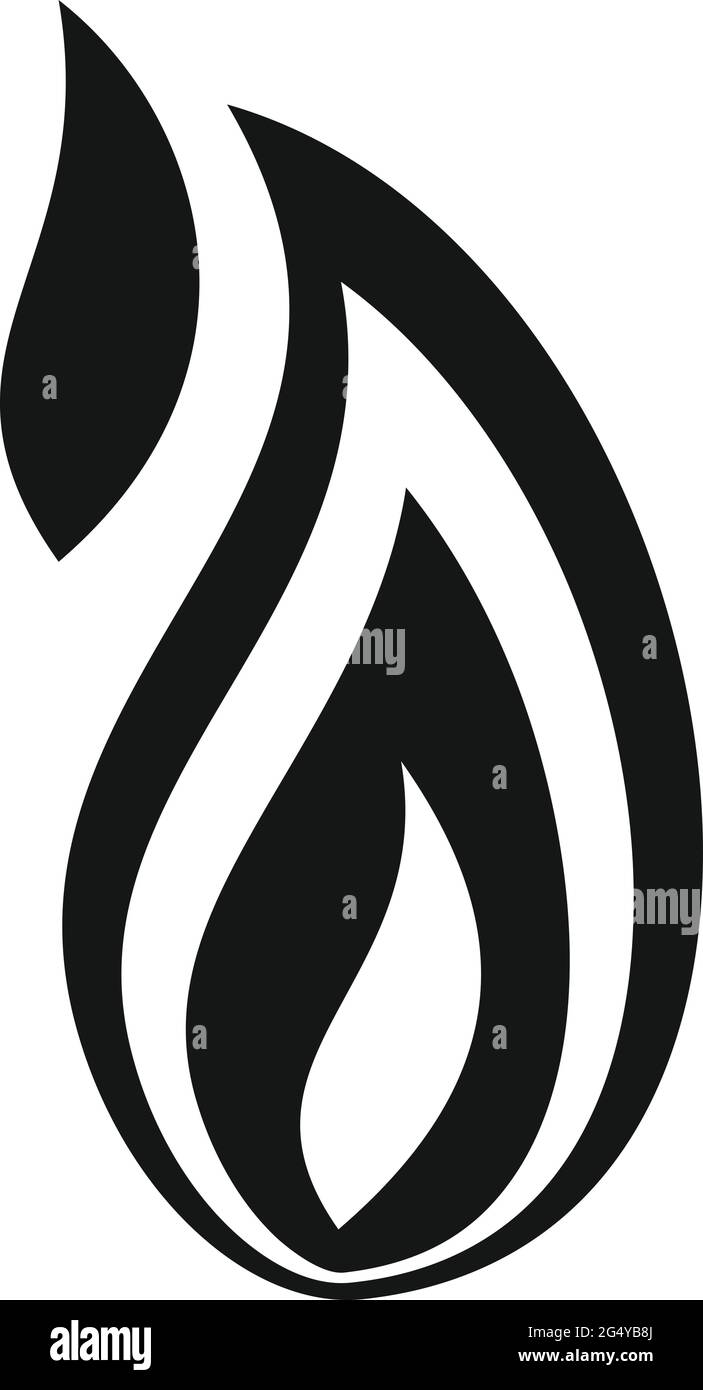 Fire flame speed icon, simple style Stock Vector Image & Art - Alamy