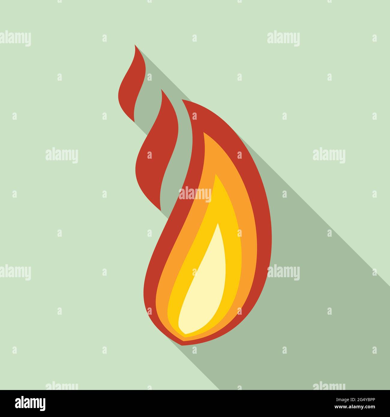 Fire flame blaze icon, flat style Stock Vector Image & Art - Alamy