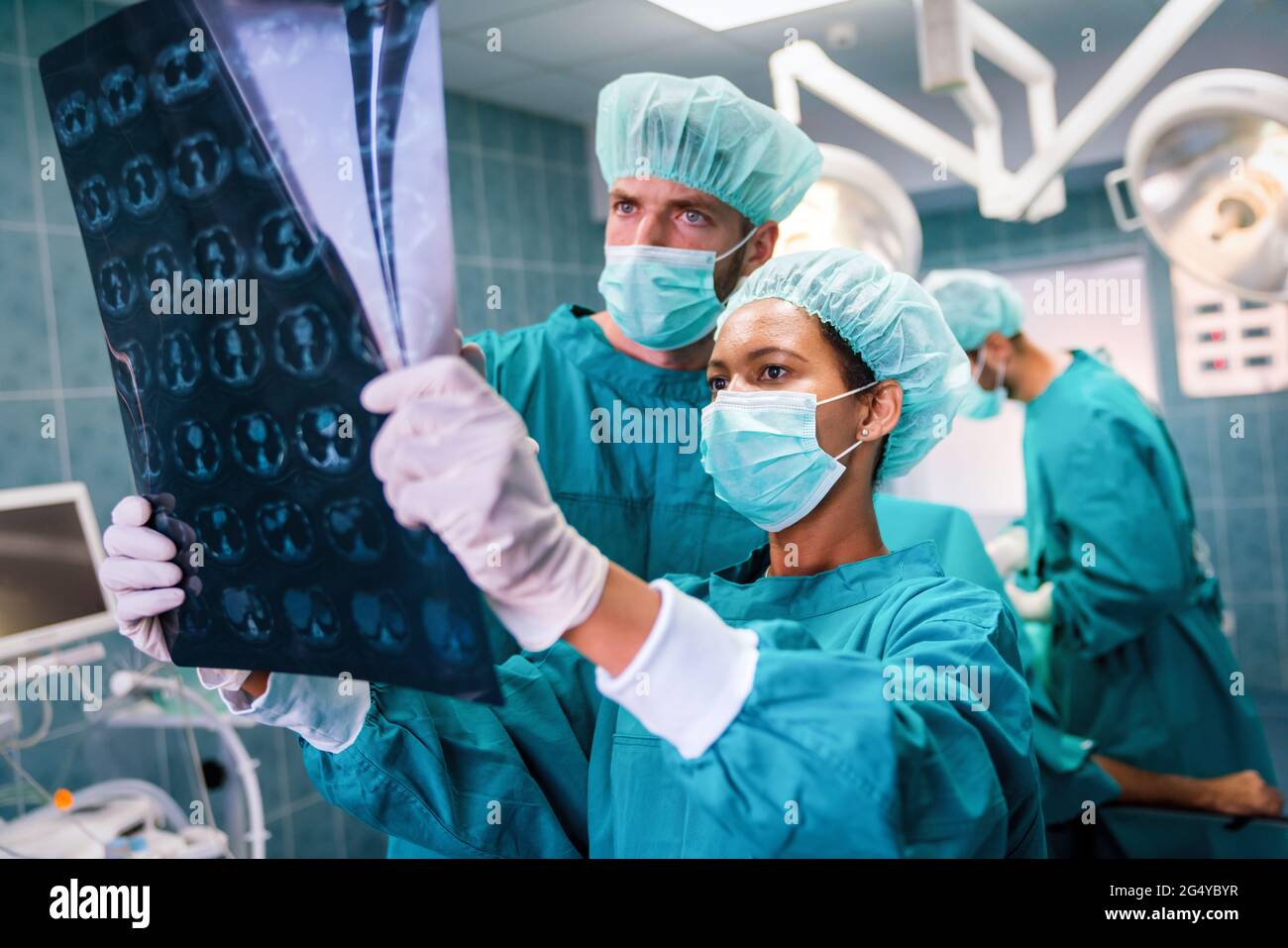 Exhausted surgeons at the emergency room as a sign of stress and ...
