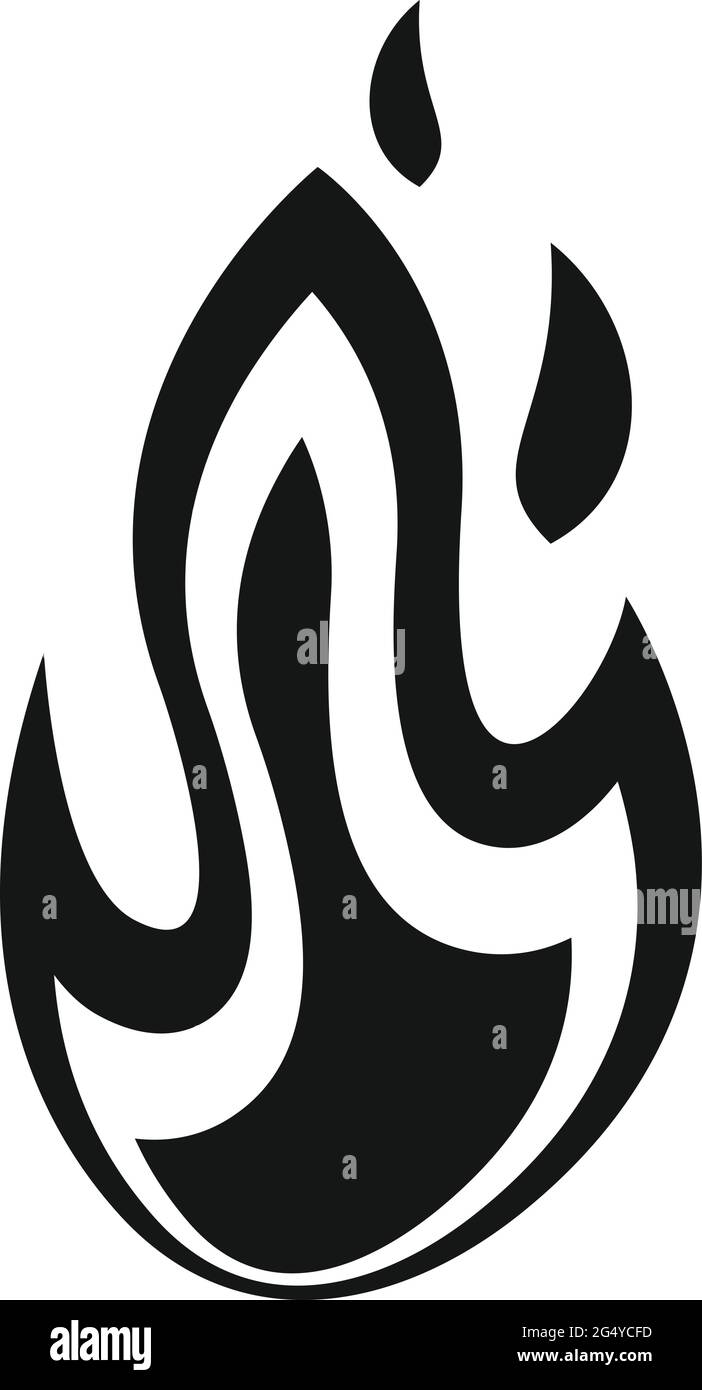 Fire flame passion icon, simple style Stock Vector Image & Art - Alamy
