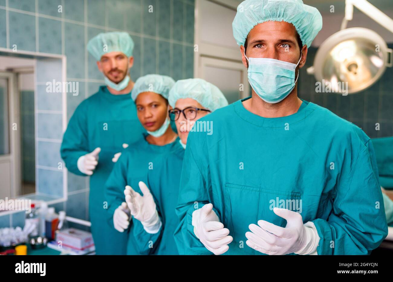 Hospital medical surgery team is ready for the operation Stock Photo ...