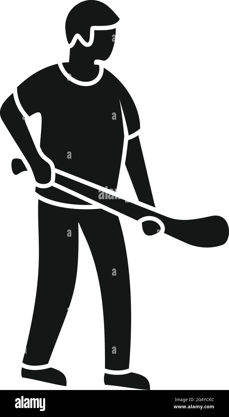 Hurling player icon, simple style Stock Vector Image & Art - Alamy