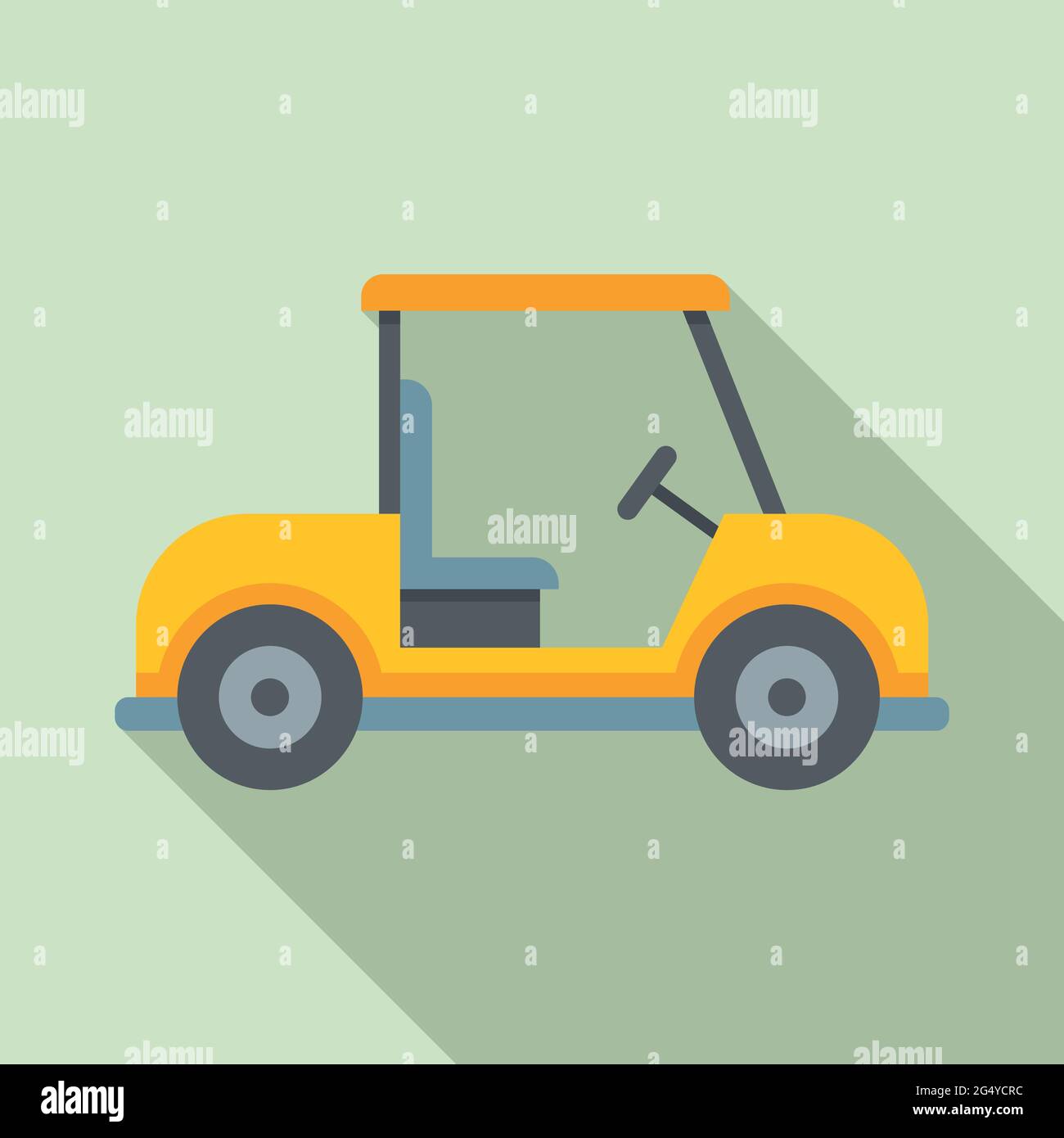 Golf cart icon, flat style Stock Vector Image & Art - Alamy