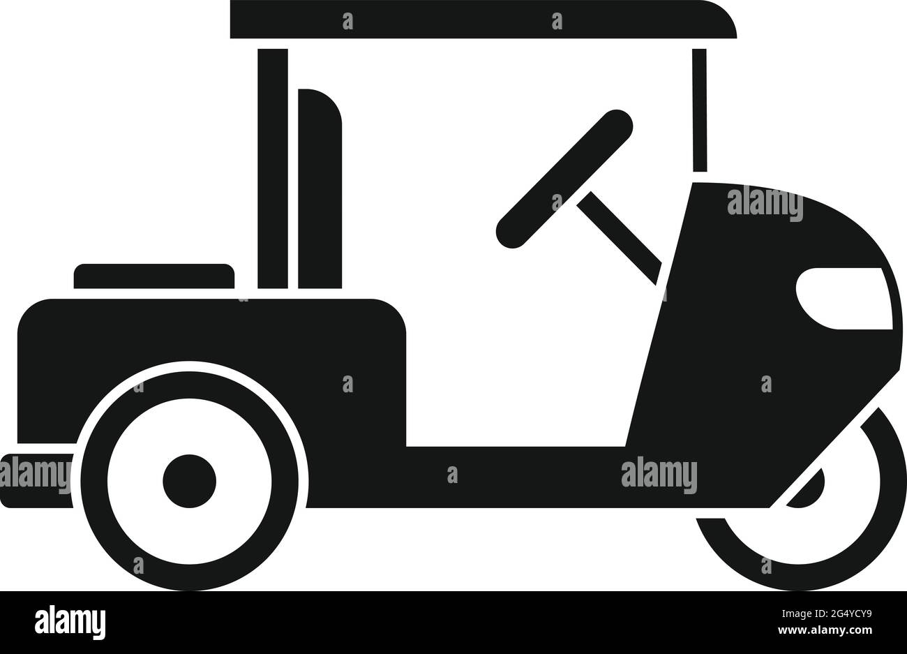 Golf cart caddy icon, simple style Stock Vector Image & Art - Alamy
