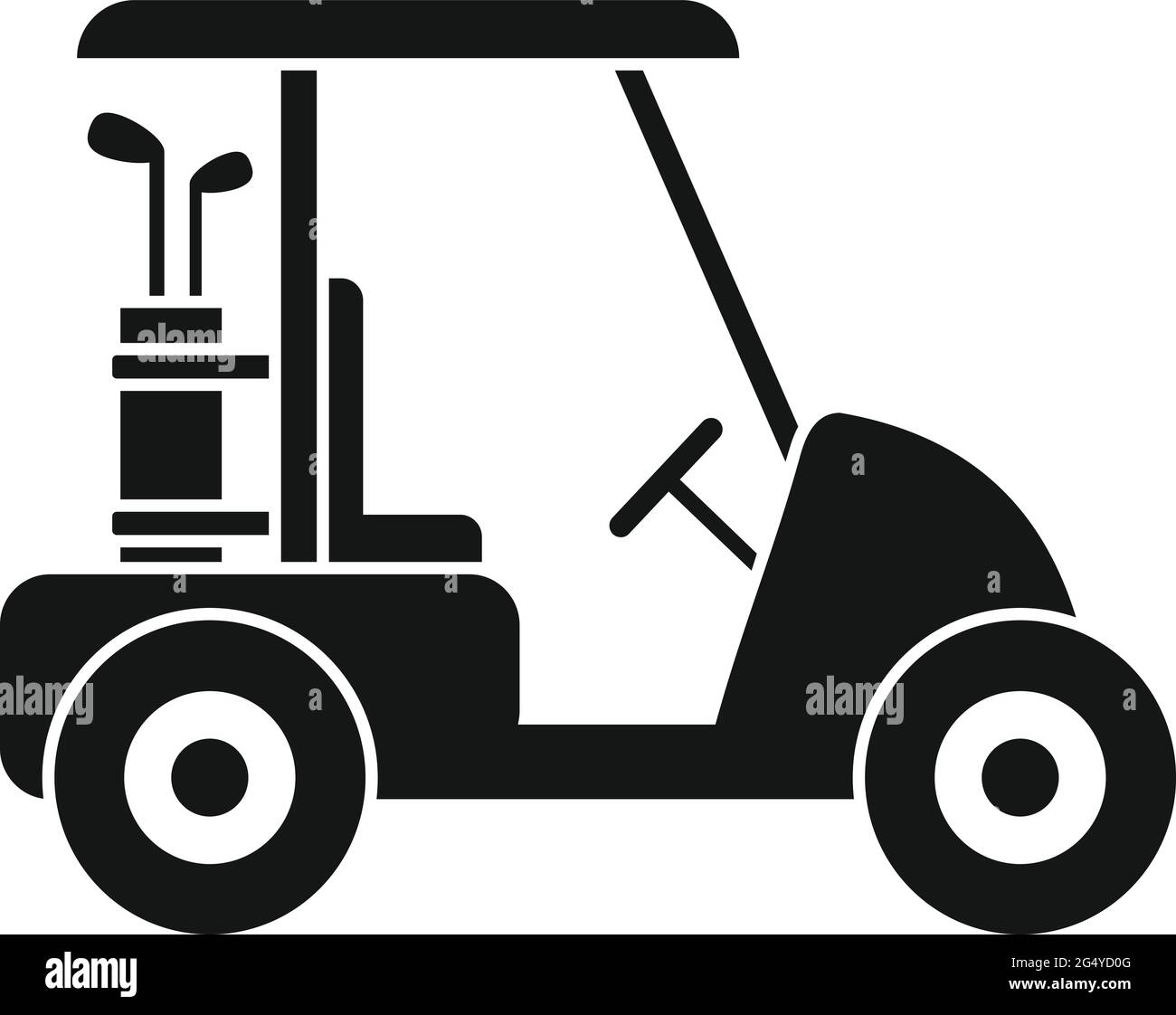 Golf cart course icon, simple style Stock Vector Image & Art - Alamy