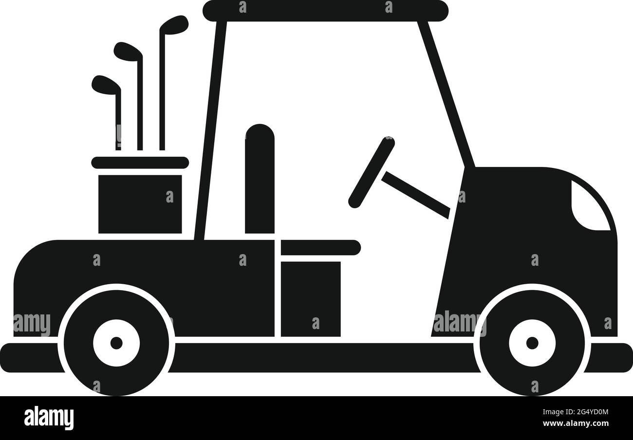 Golf cart vehicle icon, simple style Stock Vector Image & Art - Alamy