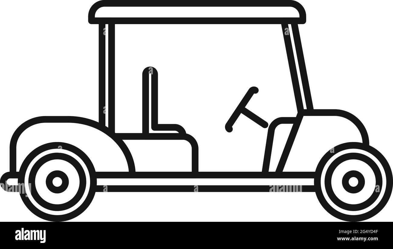 Golf cart hobby icon, outline style Stock Vector Image & Art - Alamy