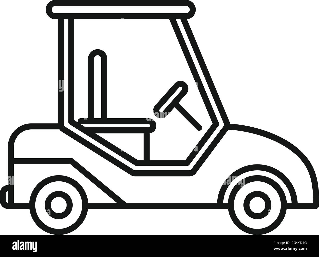 Golf cart equipment icon, outline style Stock Vector Image & Art - Alamy