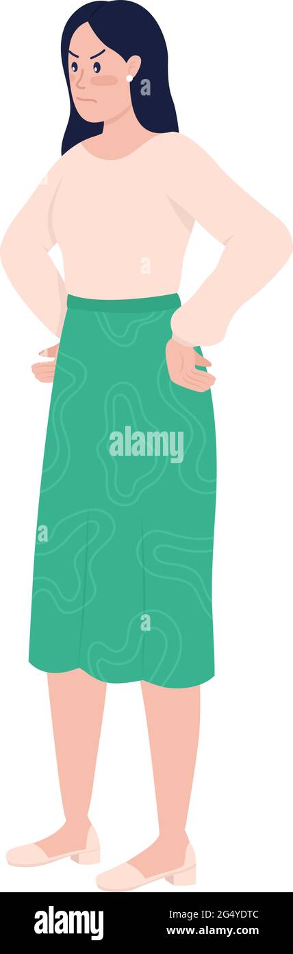 Upset woman silhouette Stock Vector Images - Alamy