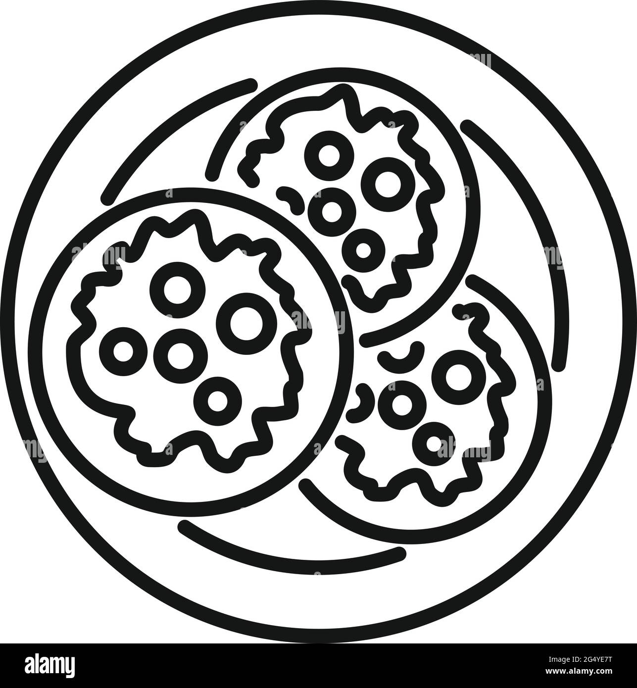 Greece food icon outline Cut Out Stock Images & Pictures - Alamy