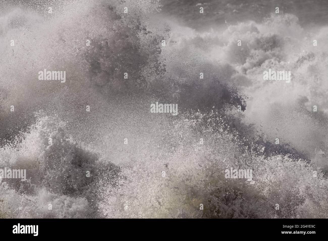 Detailed big stormy sea wave splash Stock Photo - Alamy