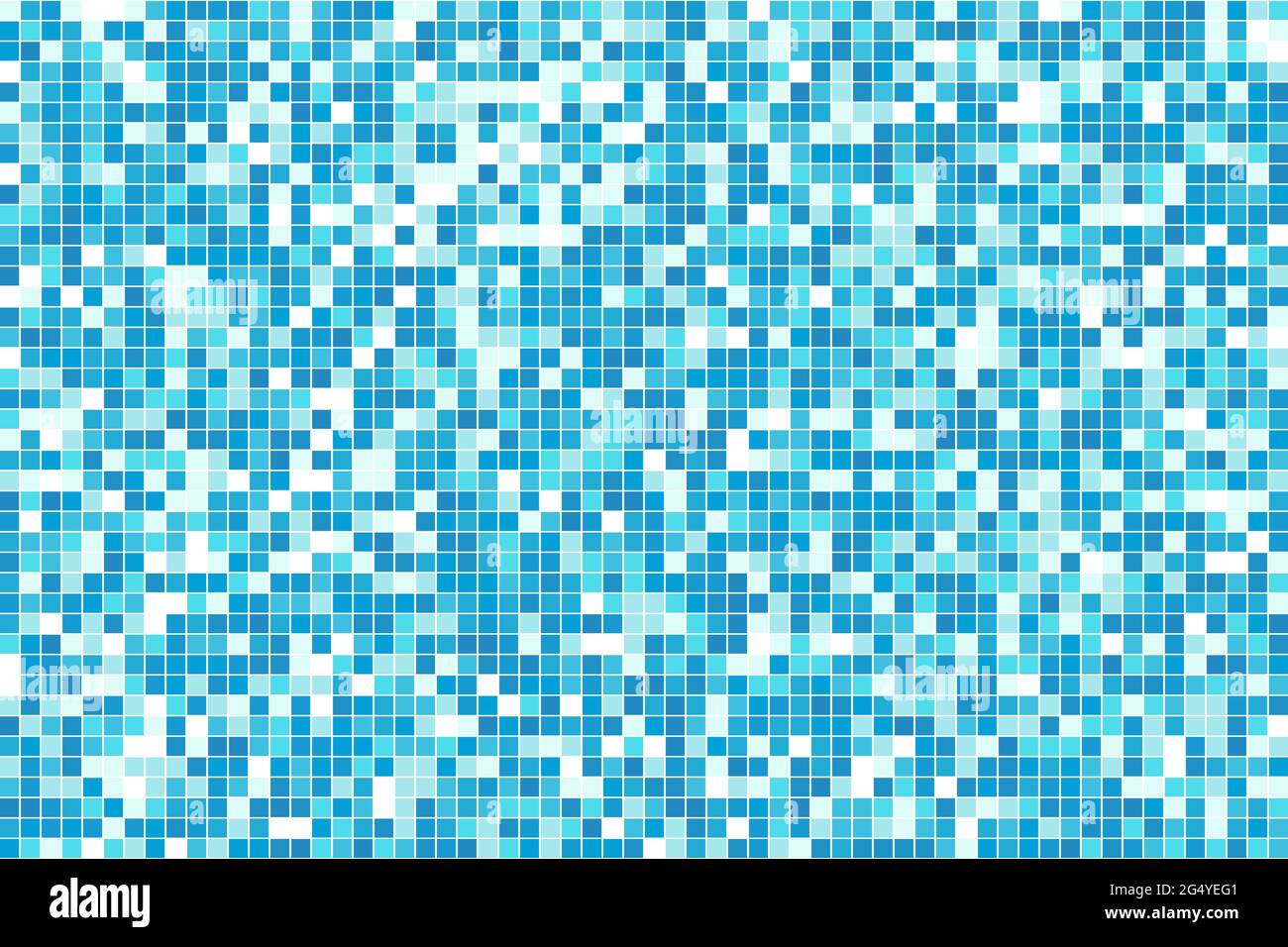 Abstract blue cyan winter mosaic background. Aqua blue colored square ...