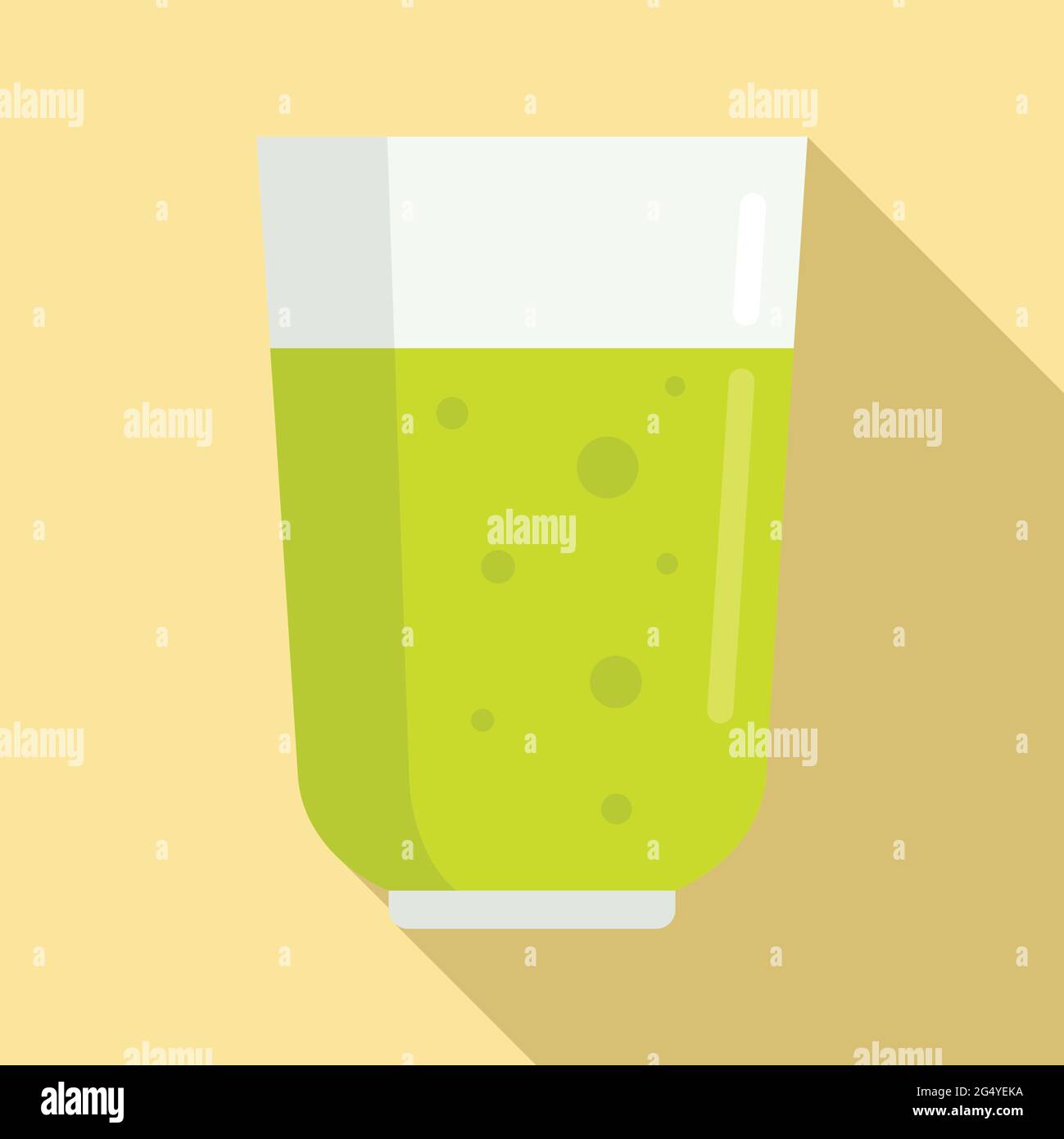 Green fresh juice icon, flat style Stock Vector Image & Art - Alamy