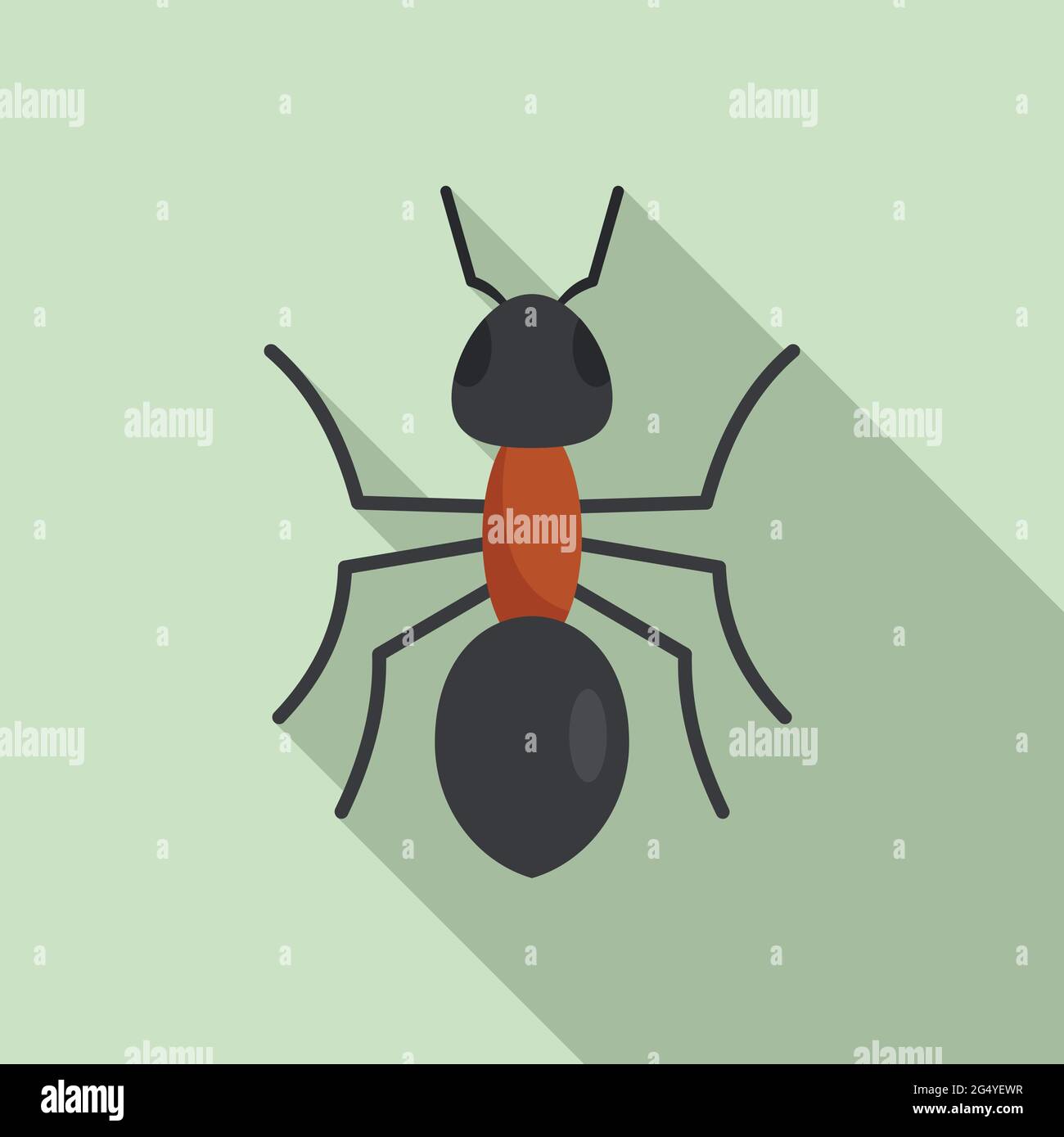 Grass ant icon, flat style Stock Vector Image & Art - Alamy