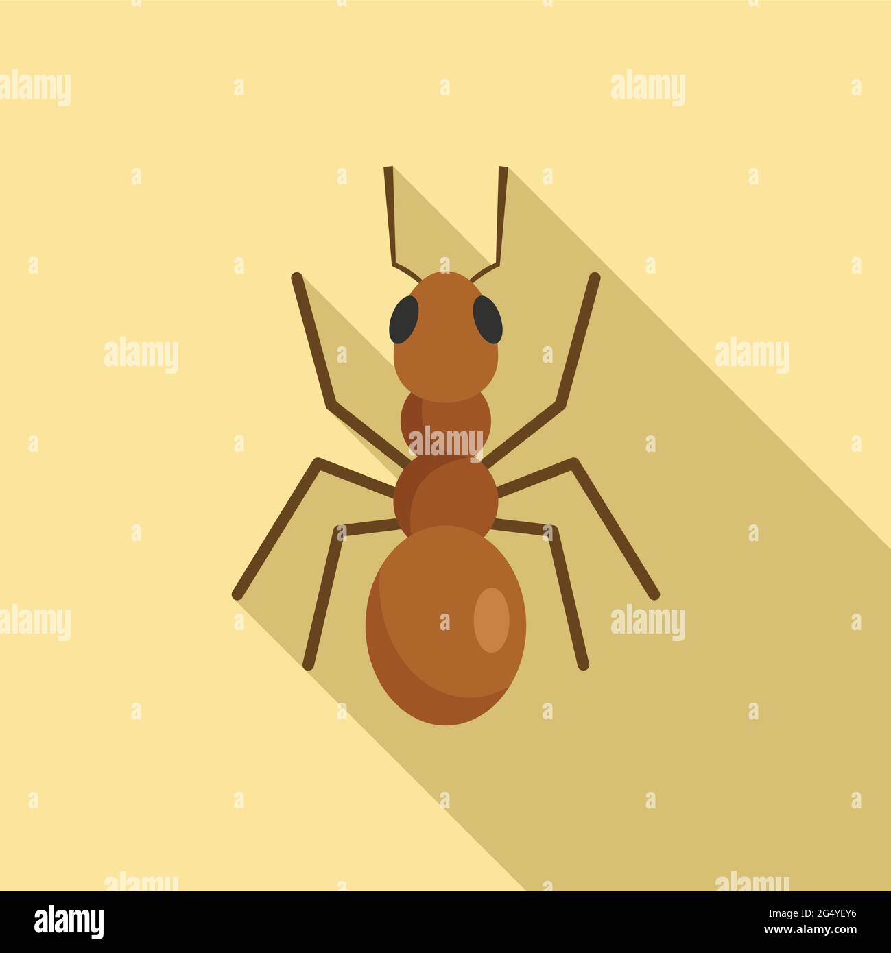 Cute ant icon, flat style Stock Vector Image & Art - Alamy