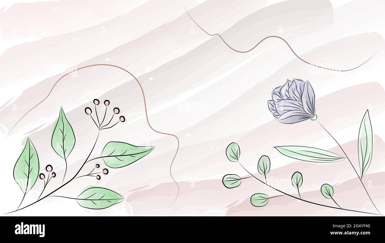 Abstract background with flowers, organic shapes, in pastel earth tones ...