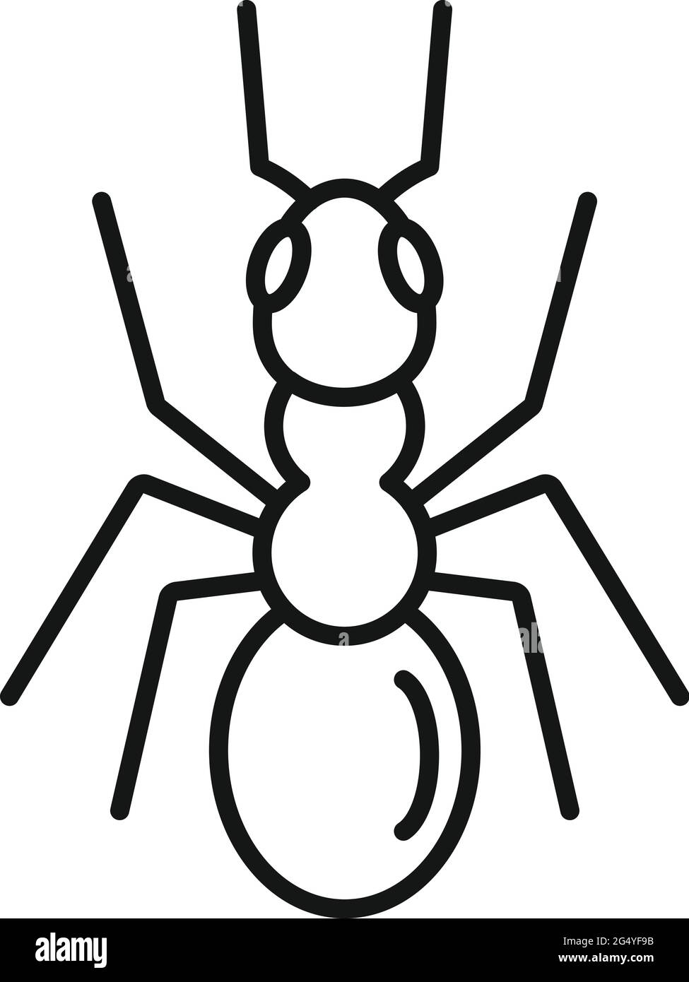 Cute ant icon, outline style Stock Vector Image & Art - Alamy