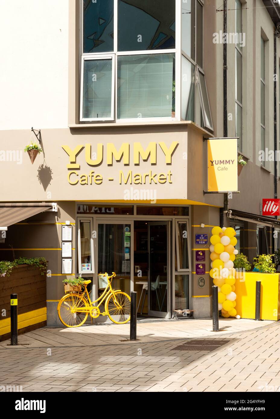 Yummy Cafe at the Square in Tralee, County Kerry, Ireland Stock Photo ...