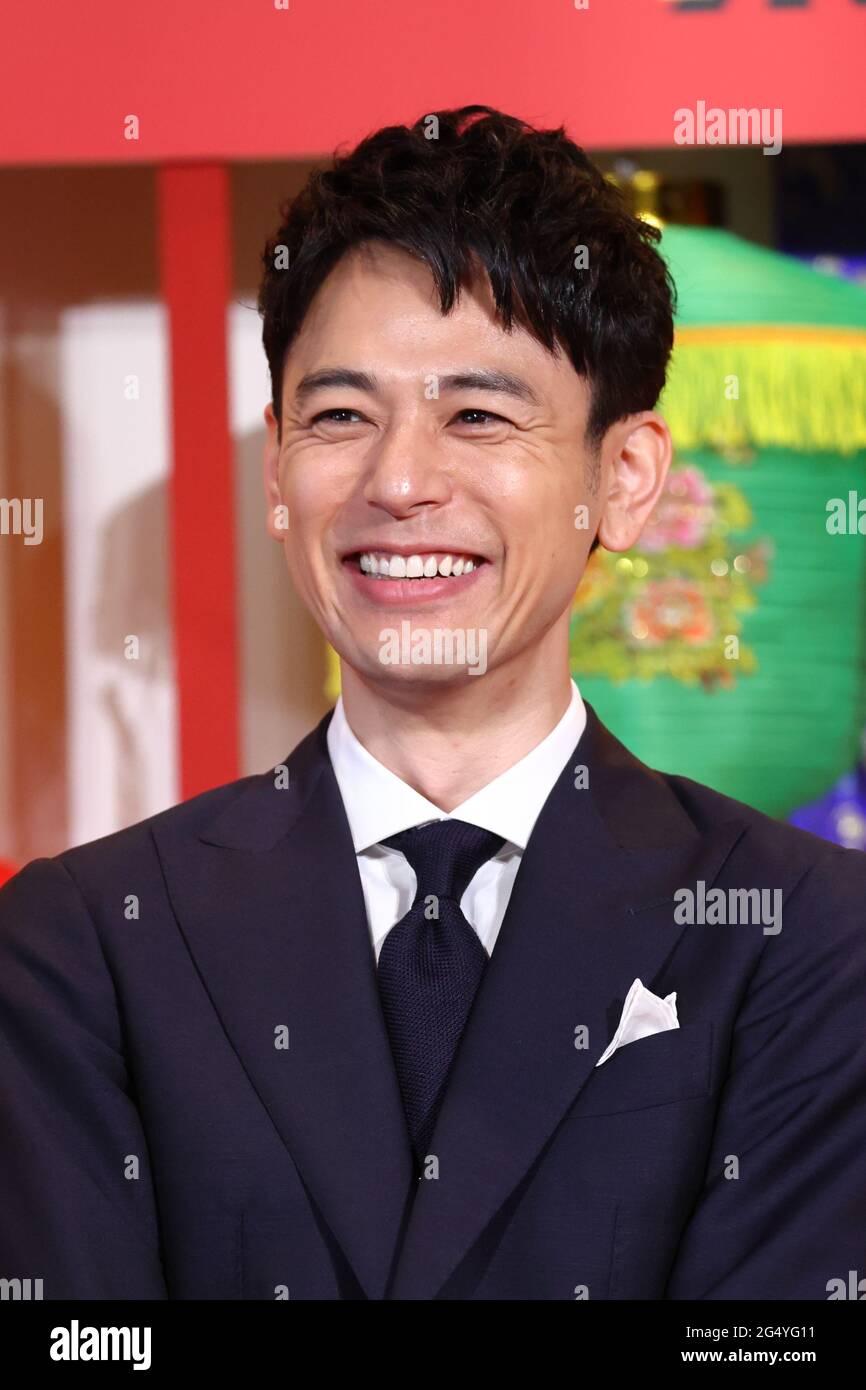 Tokyo, Japan. 24th June 2021. Satoshi Tsumabuki attends the release ...