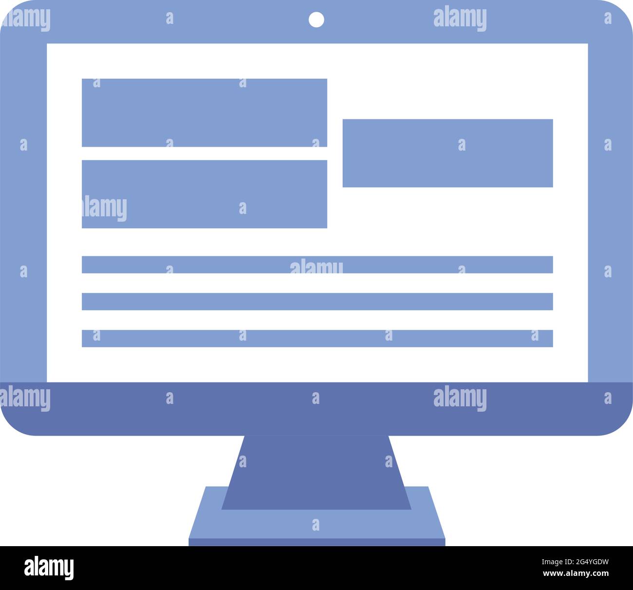 desktop computer design Stock Vector Image & Art - Alamy