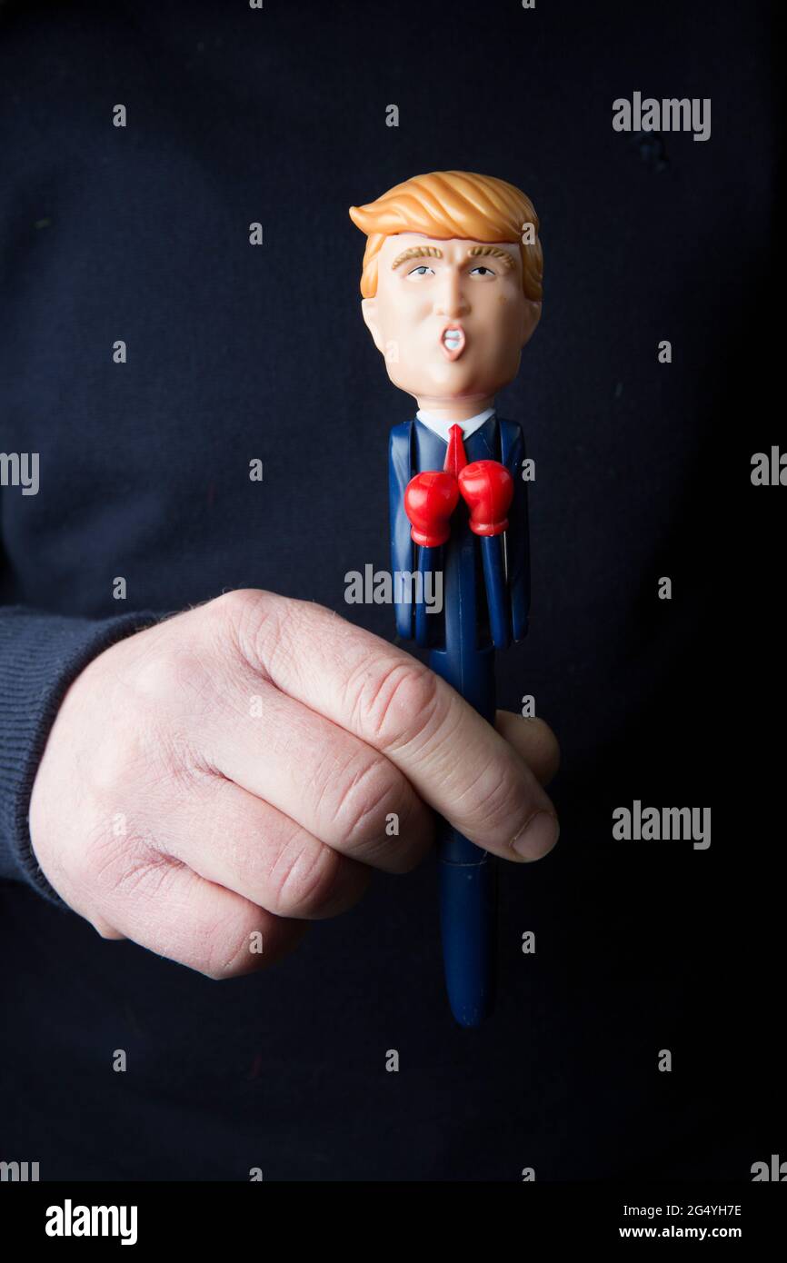 A Donald Trump pen at Dinsdales Famous Joke & Trick Shop in Hull in ...