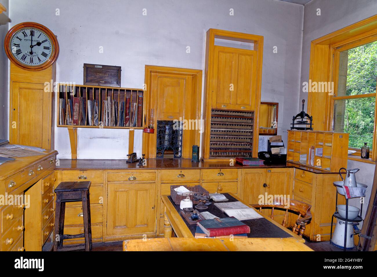 Inside the control room of Rowlew Train Station - Beamish Village ...